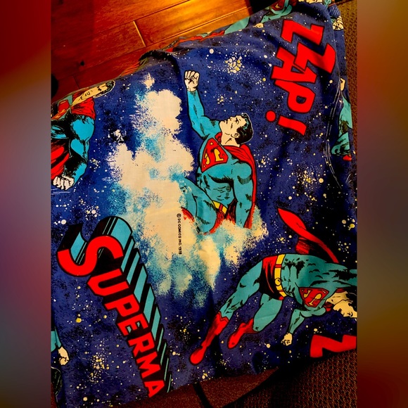 DC Comics | Bedding | Vintage 978 Twin Flat And Fitted Superman Sheets ...